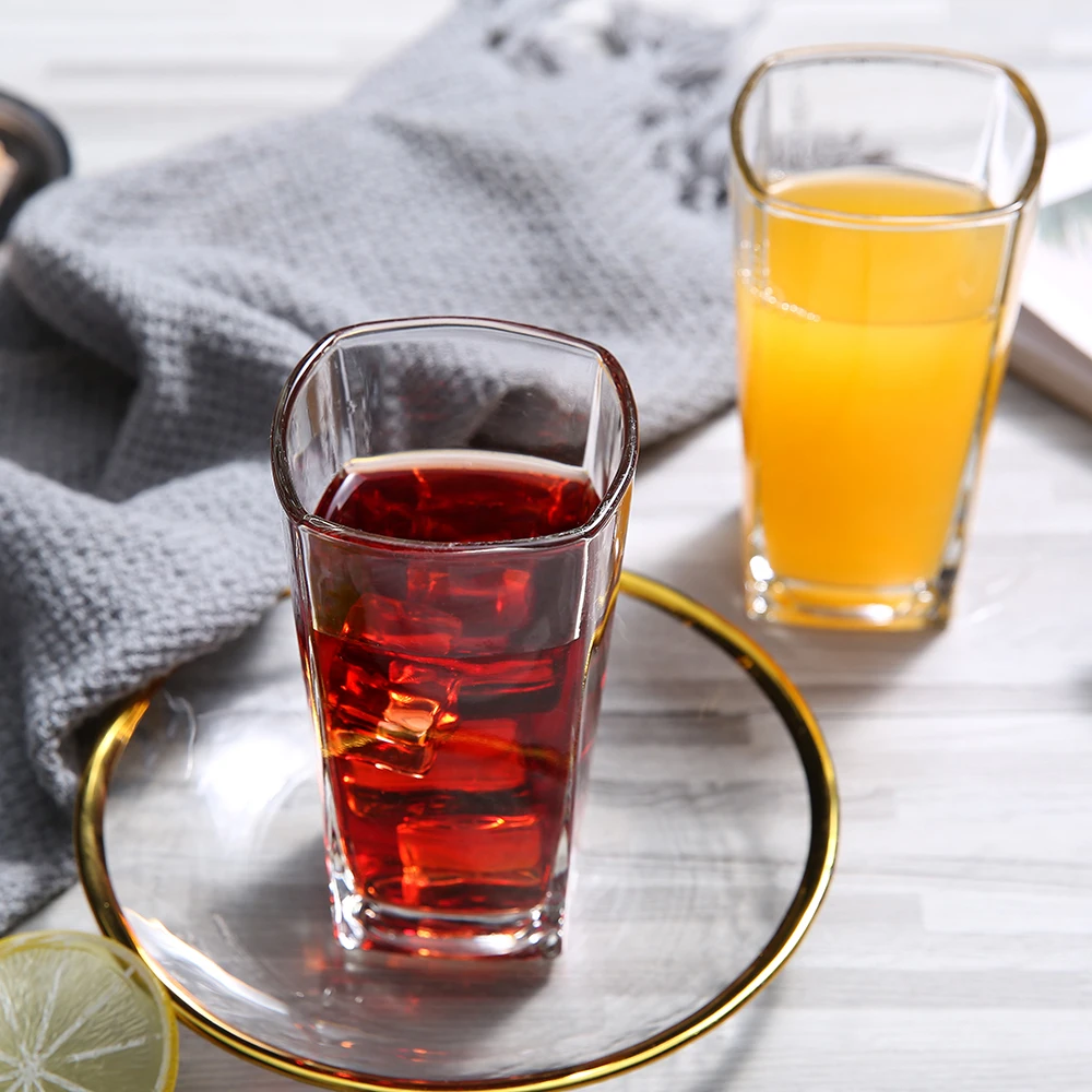 Drinking Glassware 225ml Tall And Thin Drinking Glass Tumbler For Hotel ...