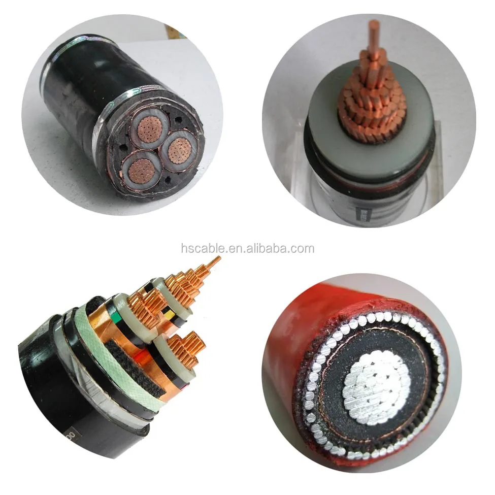 1/0AWG 50mm2 70mm2 95mm2 6kv XLPE/PVC Insulated Electric Cable Price