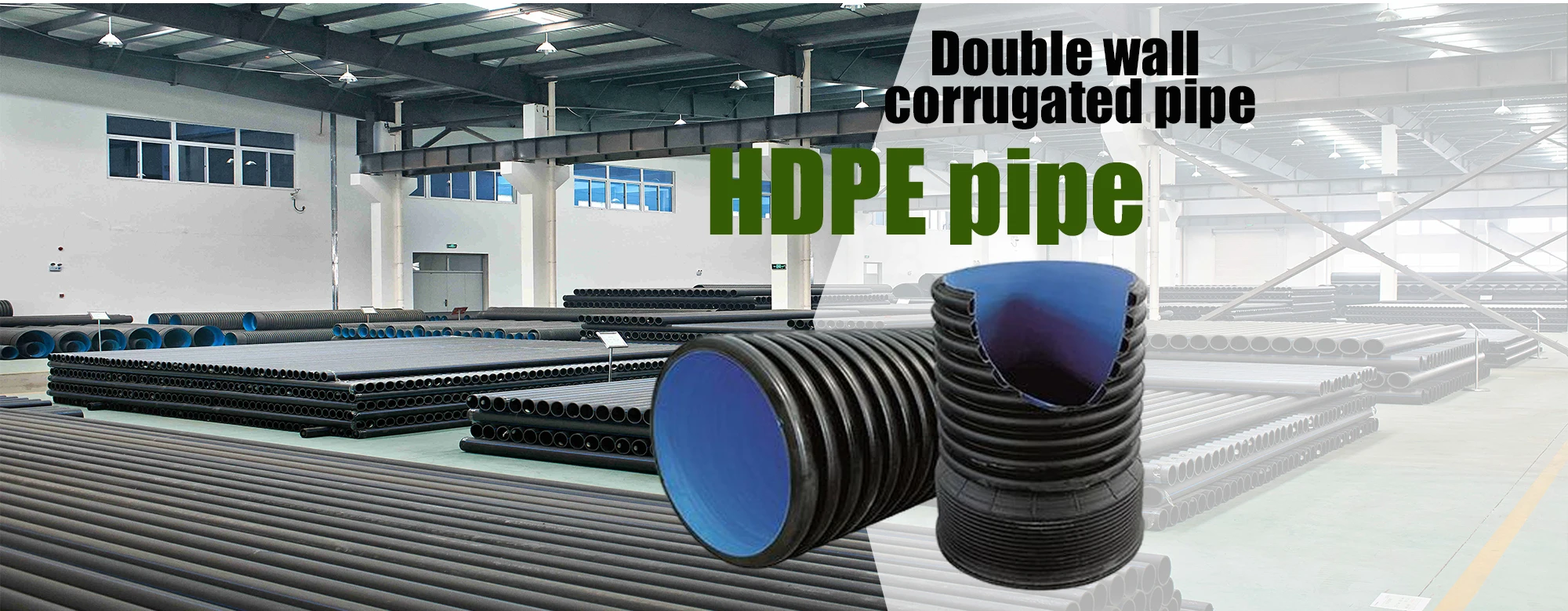 Corrugathdpe Plastic Tubes/ Hdpe Sn4 Drainage Dwc Hdpe Pipe Plastic Culvert Prices/hdpe Double ...