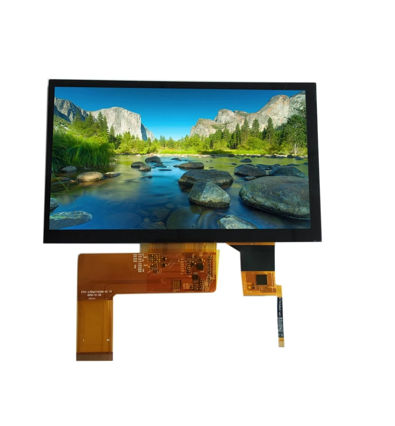 7'' Tft 800x480 Tft Display 40pin Interface Lcd Module 400 Nits Tft ...