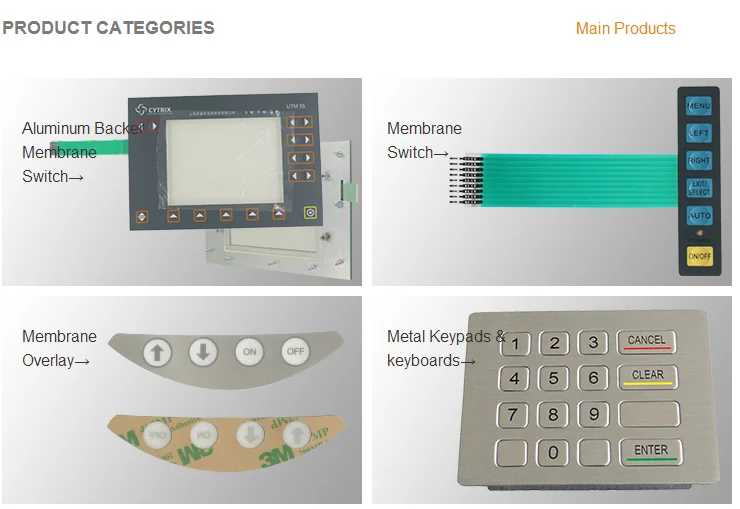 Customized FPC PCB Capacitive Touch Button Keypad