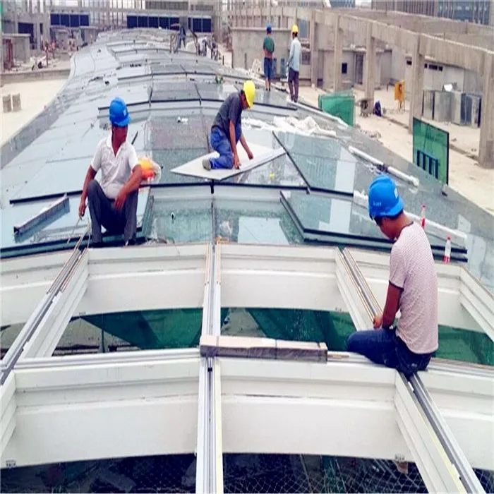 Steel structure factory Structural steel frame glass dome skylight ...