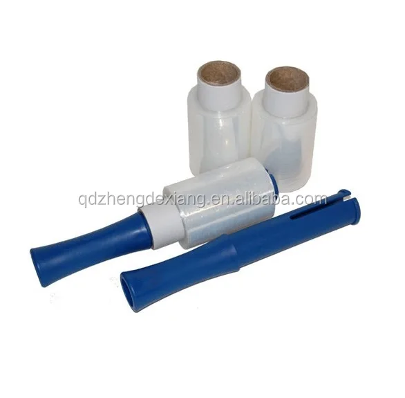 Mini Industrial Stretch Wrap Film 5 in 1000 ft Roll with Handle ...