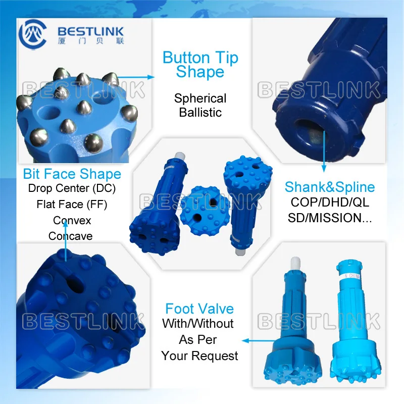 High Quality Dhd360-165mm DTH Drill Bit for Water Well Drilling