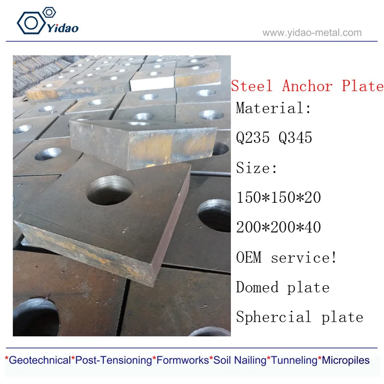Chile Domed Plate for Mining Tunneling Anchor - Yidao