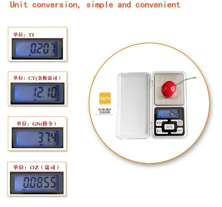 Mini Digital Pocket Balance Scale Jewelry Scale 500g Plastic Small Best ...