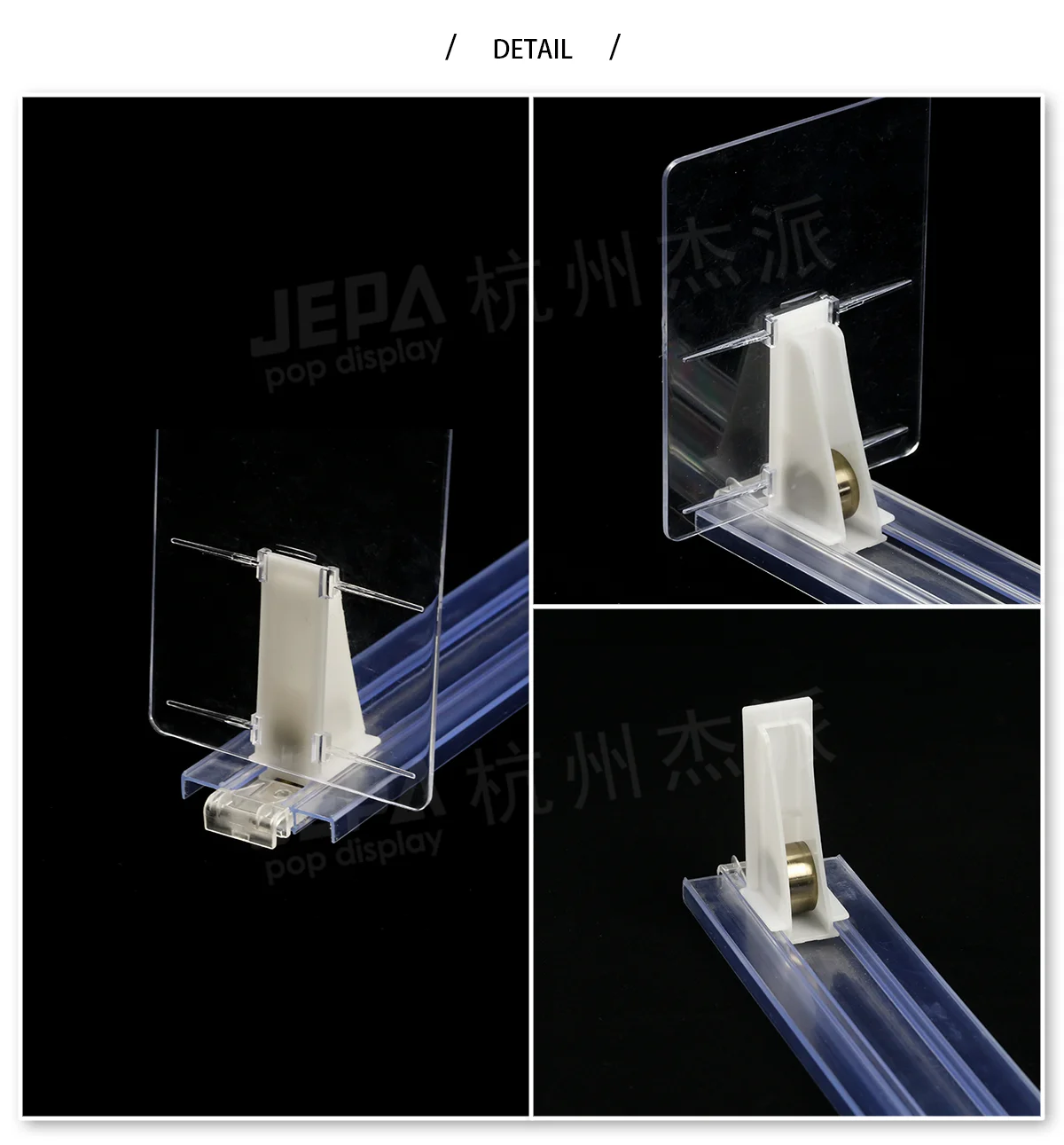 Wholesale Free Sample Supermarket Plastic Spring Loaded Shelf Pusher ...