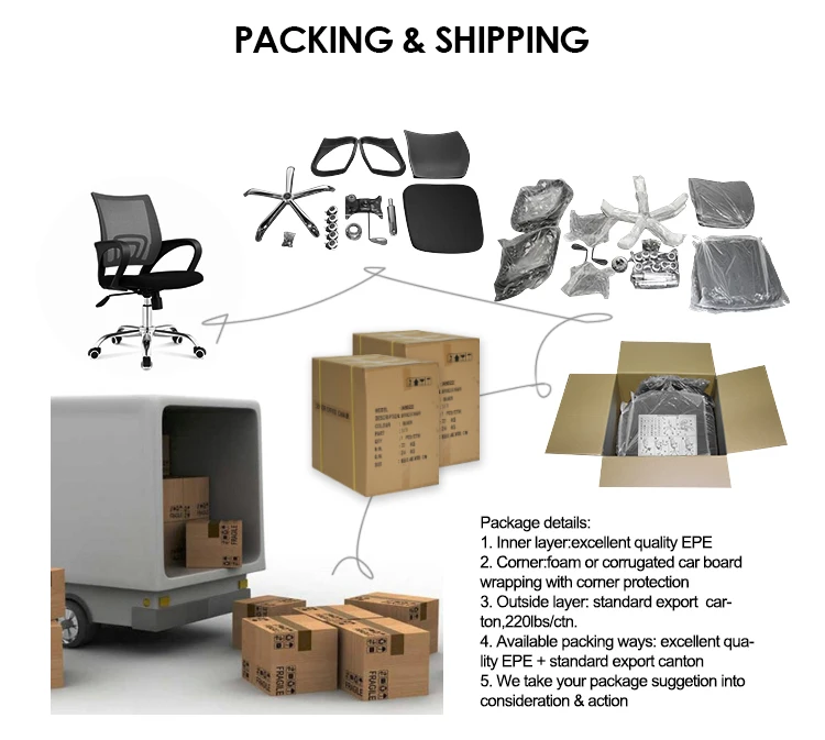 Modern Office Chair With 2d Headrest Mesh Ergonomic High Back Swivel ...