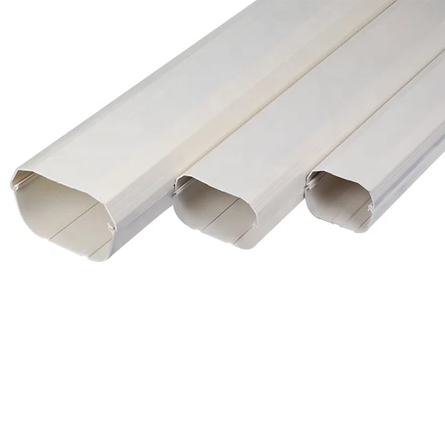 4'' Straight Duct,Decorative Pvc Line Set Cover Kit Parts Accessories ...