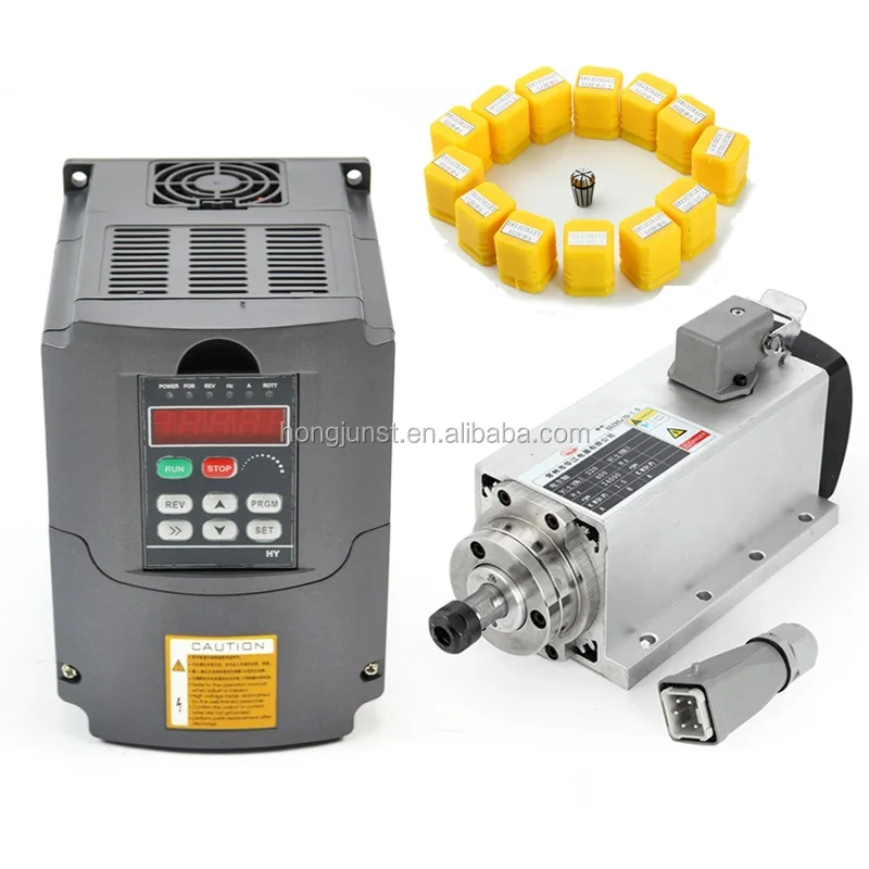 Hongjun Kit Poros Motor 3kw,Spindel Pendingin Udara 3kw Dan Vfd ...