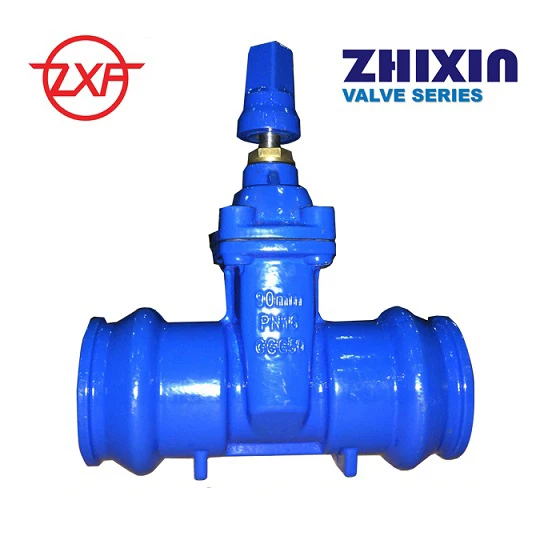 Socket end gate valve with stem cap for water Size 110mm ductile iron ...