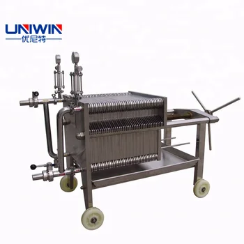 Hydraulic Red Wine Filter Press Food Grade Stainless Steel Wine Filter ...