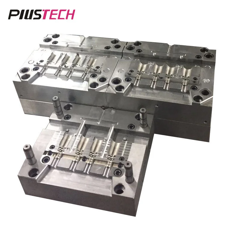 Customized Double Sliding Injection Mold One Upper Mold Two Lower Molds ...