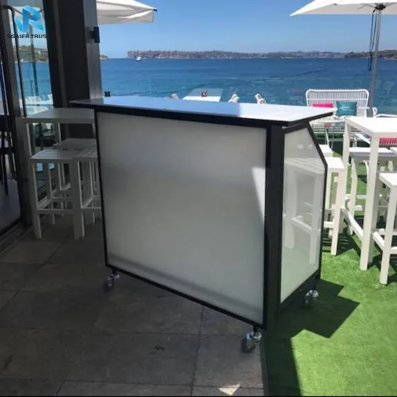 Mini Bar Movil - Portable Folding Bar Counter with LED