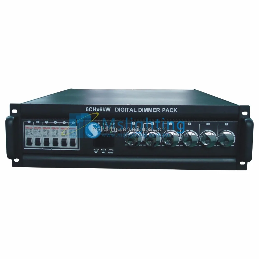 6ch*6kw Digital Dimmer Pack Dmx Light Console - Buy Silicon Case Spi ...