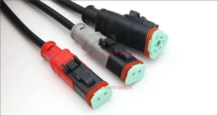 Deutsch DT 4 Pin Male Connector to M12 Female Cable IP67 Double End ...