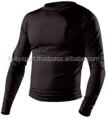 Mens Compression Top Base Layer Long Sleeve for Men T-Shirt Cool Dry ...
