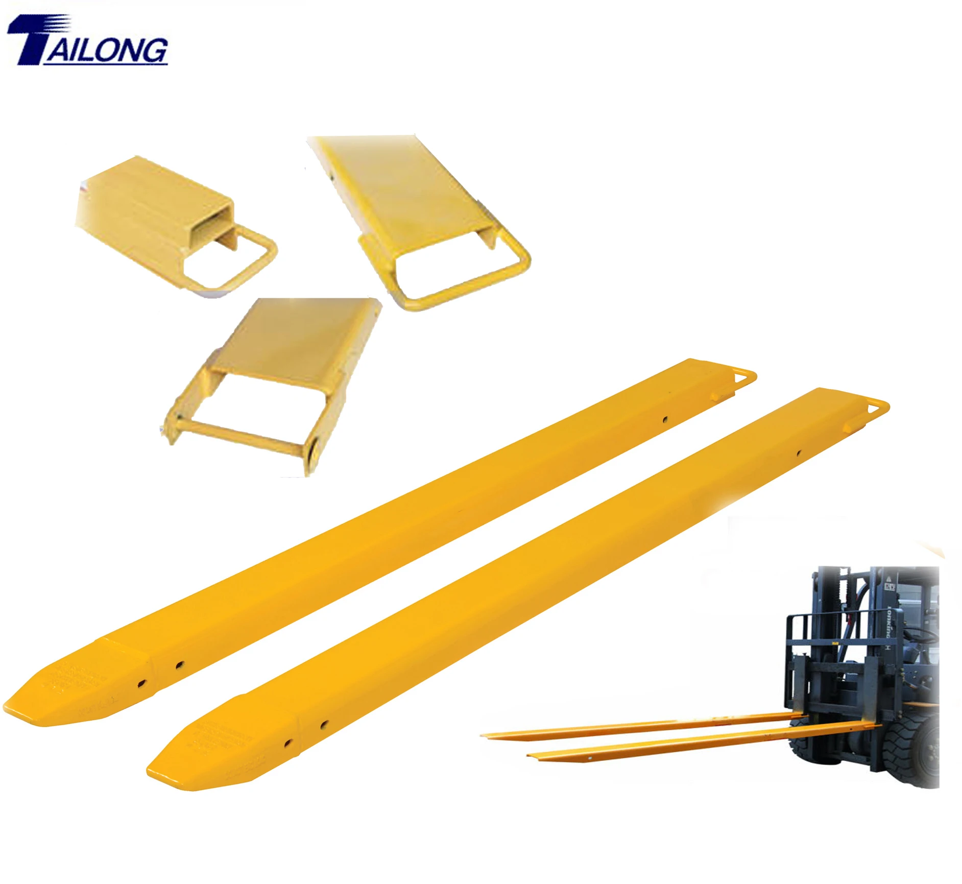 Fork Extensions - Durable Steel Slip on Tines for Forklifts