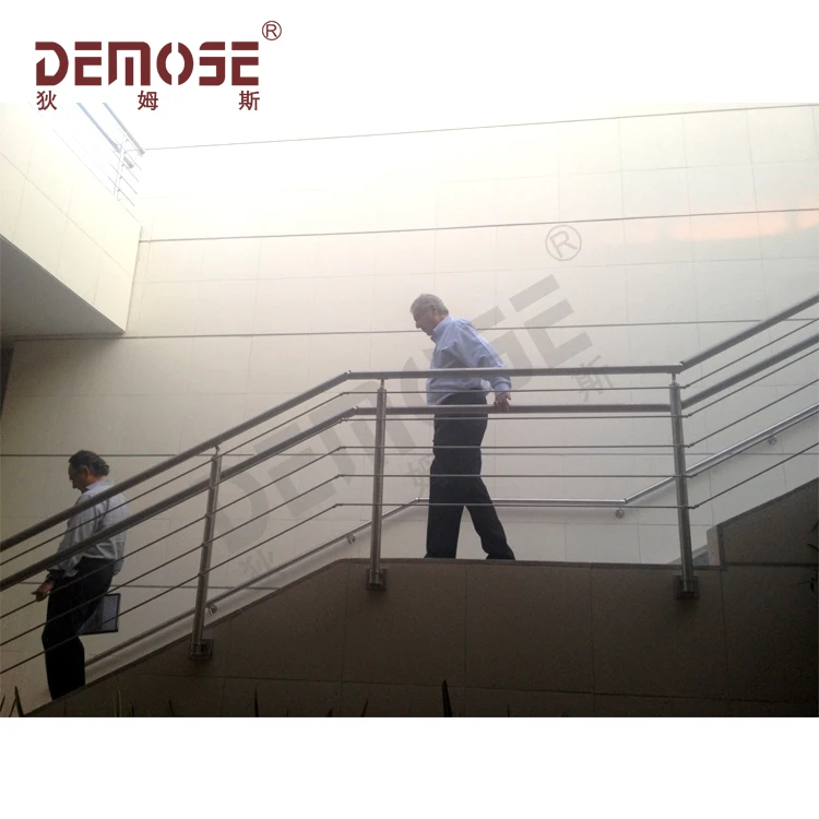 Outdoor Prefab Metal Stair Railing Designs Chrome Handrails For Stairs ...