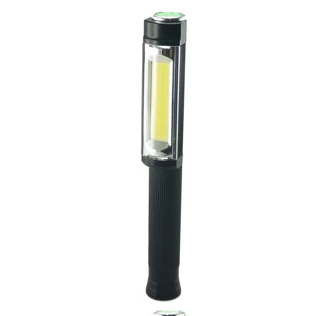 Aluminum 400 Lumen Cob Led Work Pen Flashlight With Strong Magnetic And ...