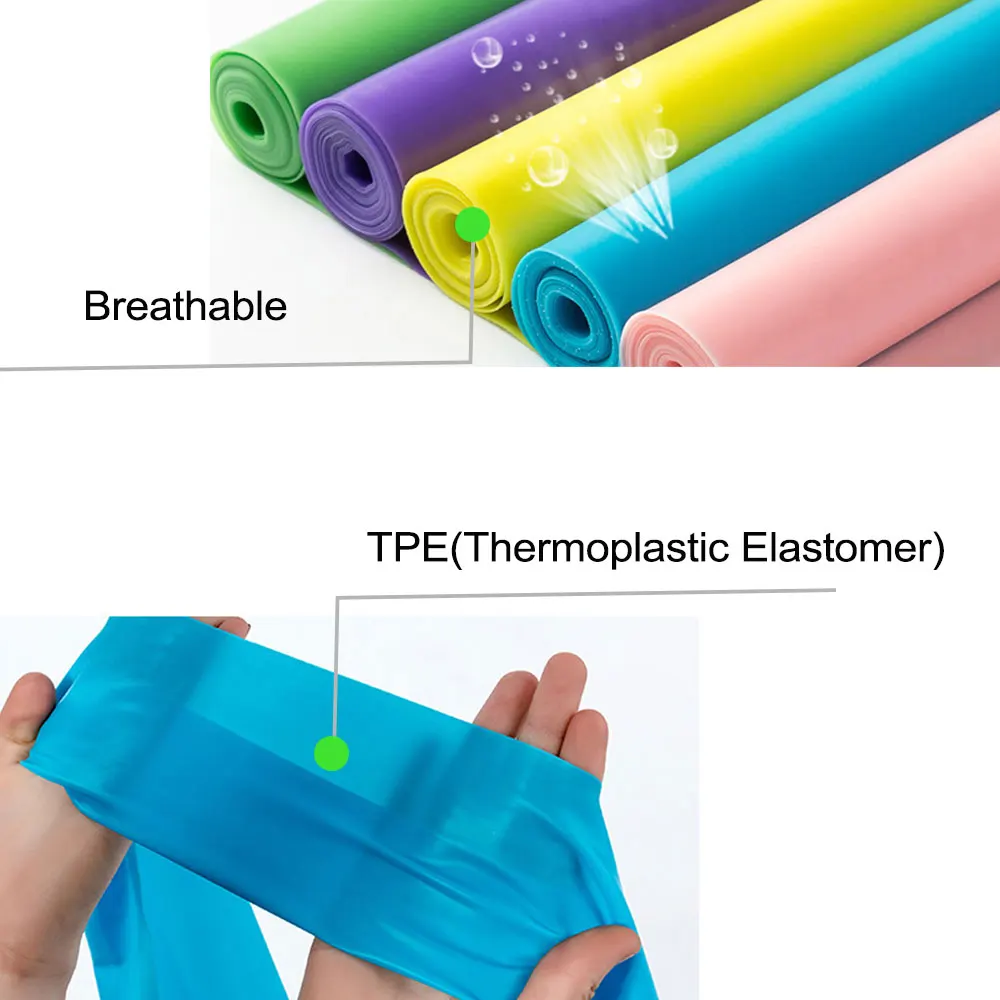 Custom logo Resistance Bands Exercise Sports Elastic Band Long Exercise ...