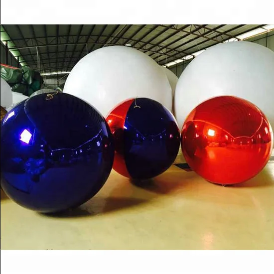 Iridescent Giant PVC Floating Sphere Mirror Balloon Shinny Disco ...