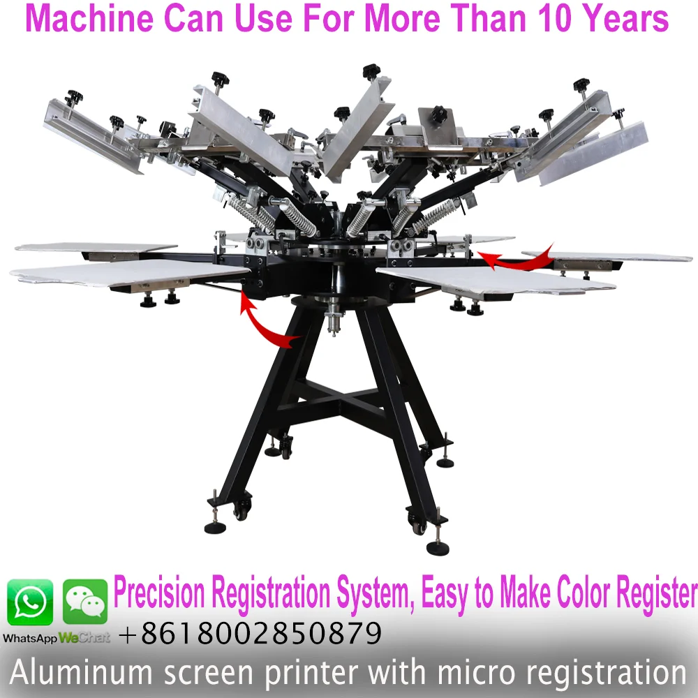 Carrousel Serigraphie Printing Machine 4-6-8 Color Screen Printer - Buy ...