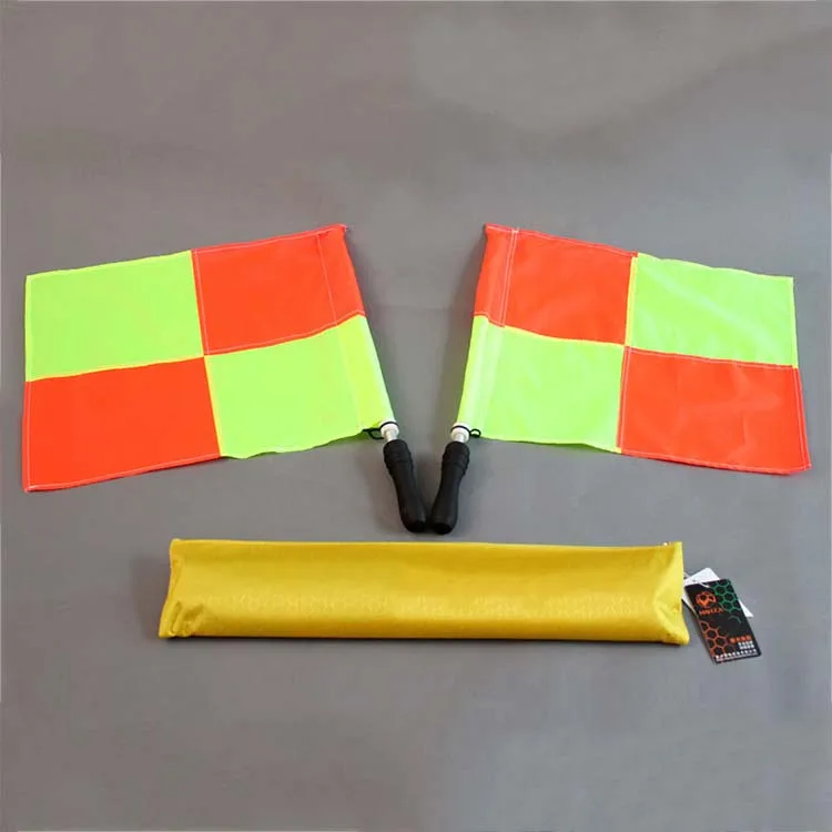 Football Soccer Checkered Pattern Custom Linesman Buzzer Referee Flag ...
