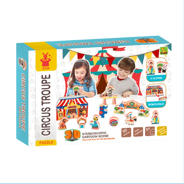 Kids Toys Blocks Funny Cartoon Eva Foam Scene Hospital 3d Puzzle - Buy ...