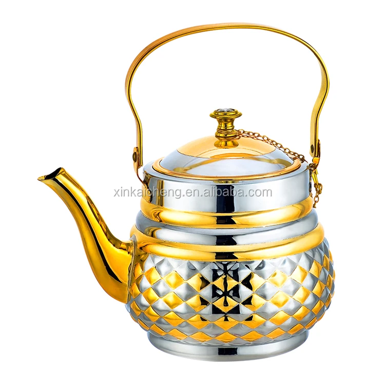 High Quality Arabic Dallah Kettle - Diamond Design Stainless Steel
