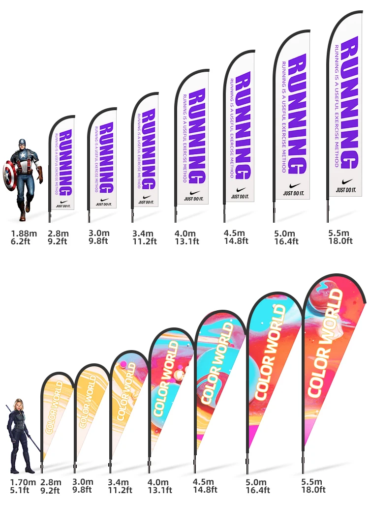 Outdoor Flying Banner Promotion - Custom Printed Flags
