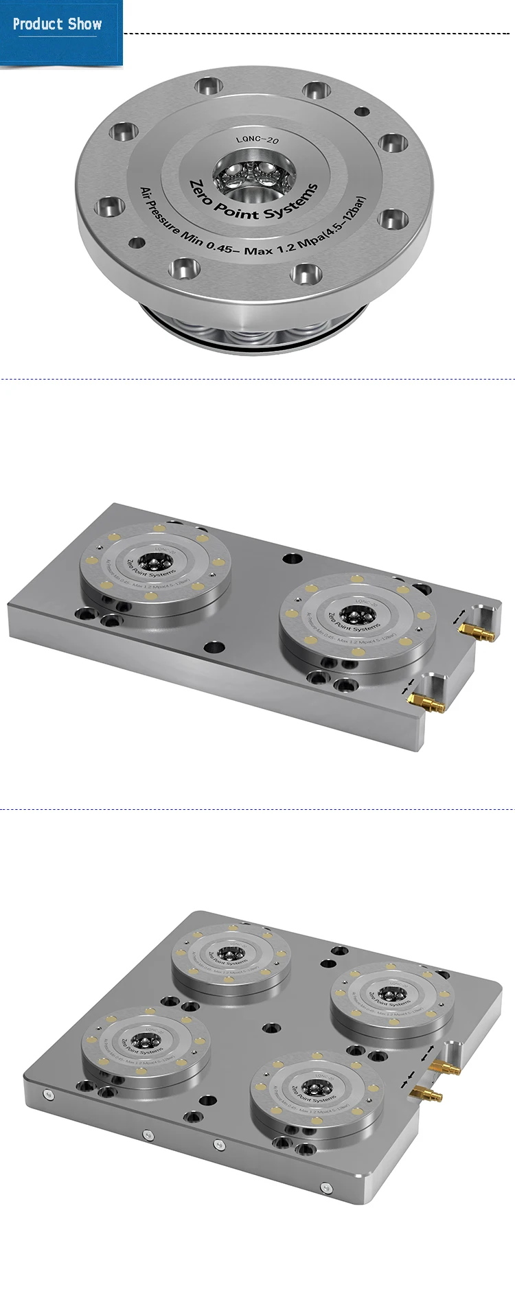 Zero Point Positioning Pneumatic Fixture Mechanical Processing Fast ...