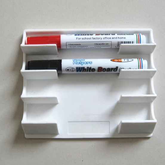 Customized Color Black White Magnetic Whiteboard Marker Pen Holder ...