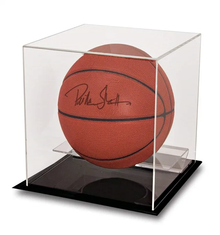 Custom Pmma Clear Acrylic Soccer Ball Display Case Basketball Storage ...