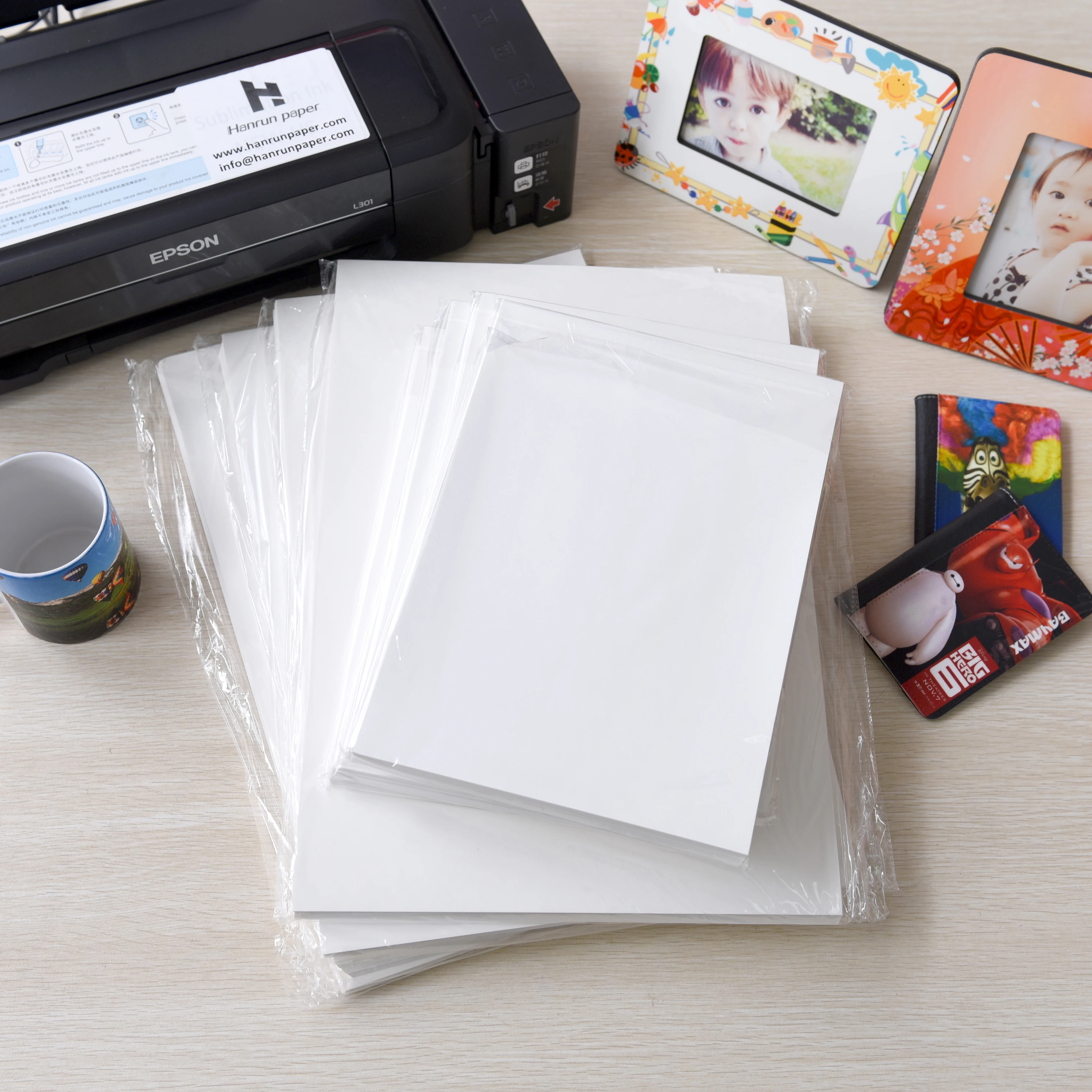 120 Gsm A3 A4 Sublimation Paper Custom Logo Heat Transfer for Inkjet ...
