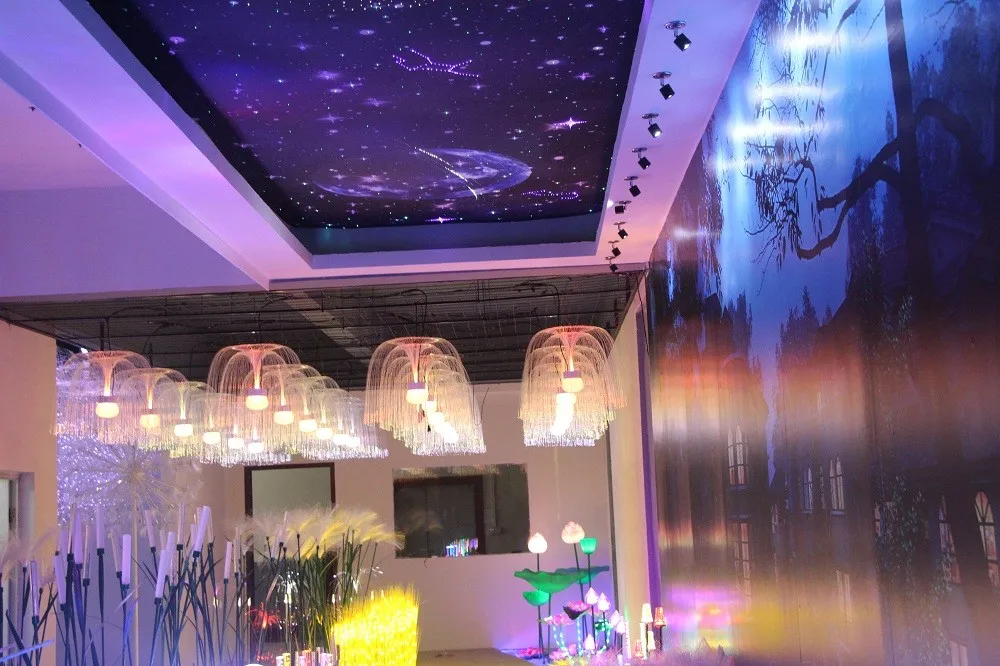 Easy Install LED RGB Color Fiber Optic Star Ceiling Panels