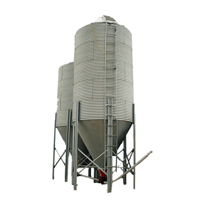 rice bran storage silo with 60 degree hopper