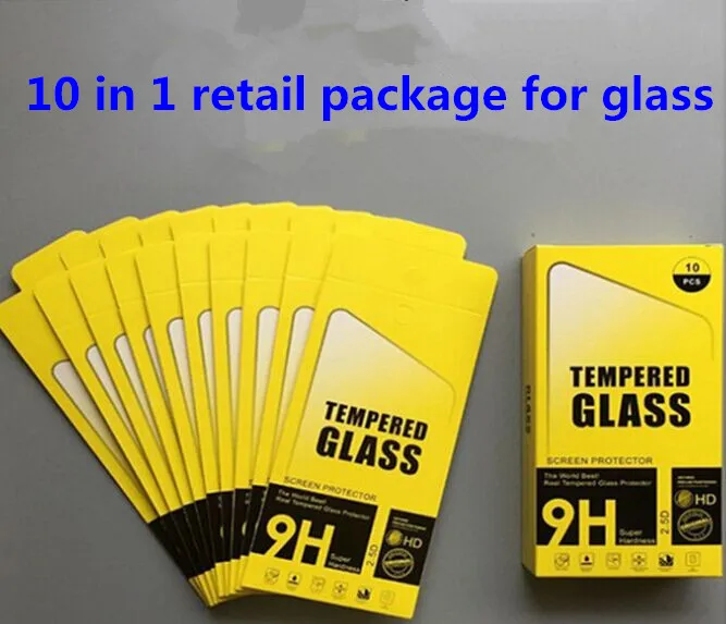 Custom Logo Box Packaging - 10+1 Tempered Glass Screen Protectors