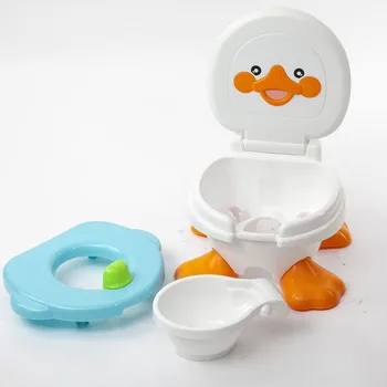 Cute Duck Design Baby Potty Training Child Toilet Seat Portable Plastic ...