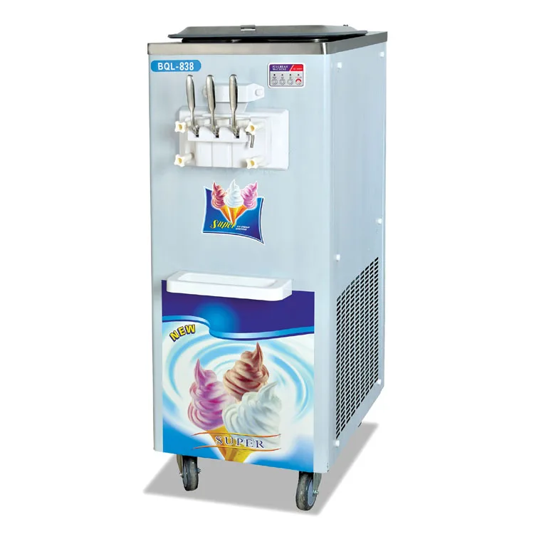 Counter Top Bql-808 Soft Ice Cream Machine With Three Plates - Buy ...