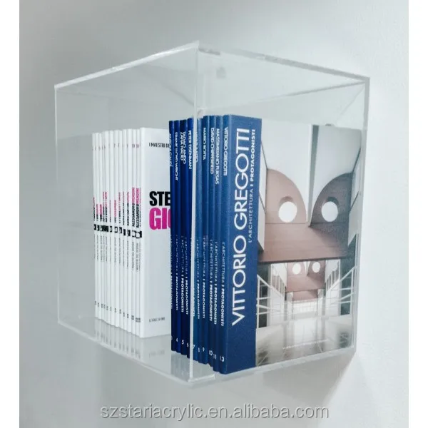 Custom Wall Mounted Cube Clear Acrylic Storage Box