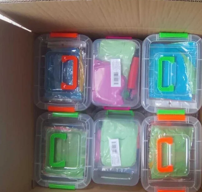 2019 Hot Fashion Funny Moving Sand In Plastic Box Package Magic Sand ...