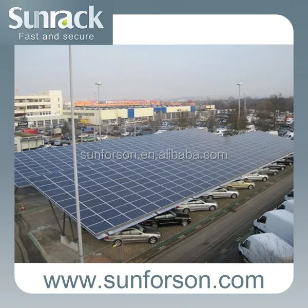 Cantilever Steel Waterproof Aluminum Car Solar Panel Mounting Structure ...