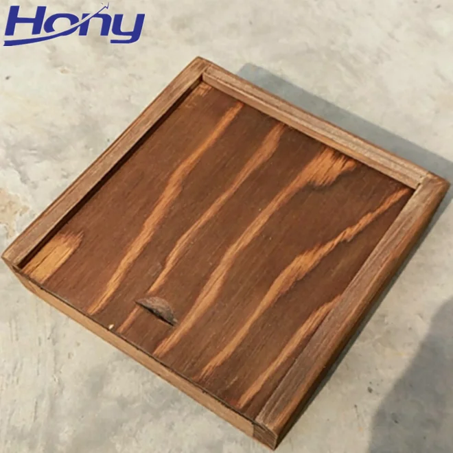 Natural Wood Jewelry Box Custom Small Wooden Case With Sliding Lid ...
