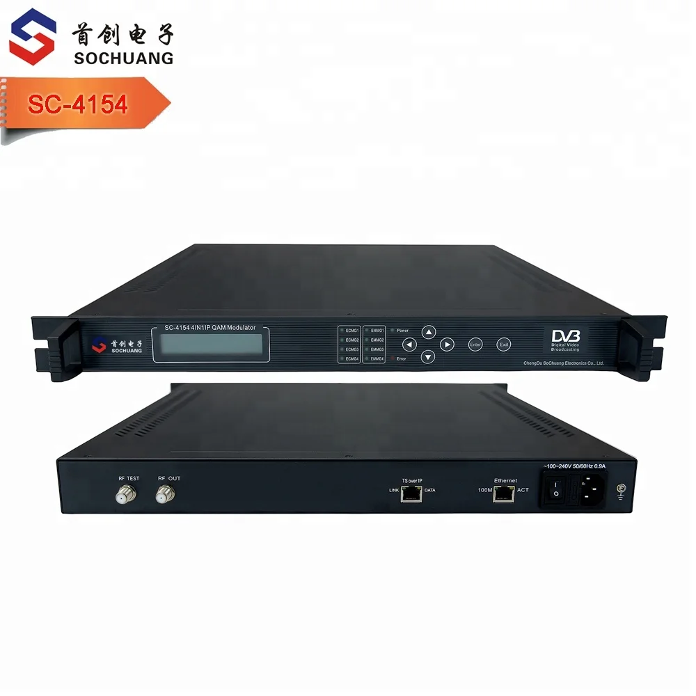 ip to edge qam modulator rf converter (64 TS IP/multicast gigabit in,4*DVB-C RF out)| Alibaba\.com