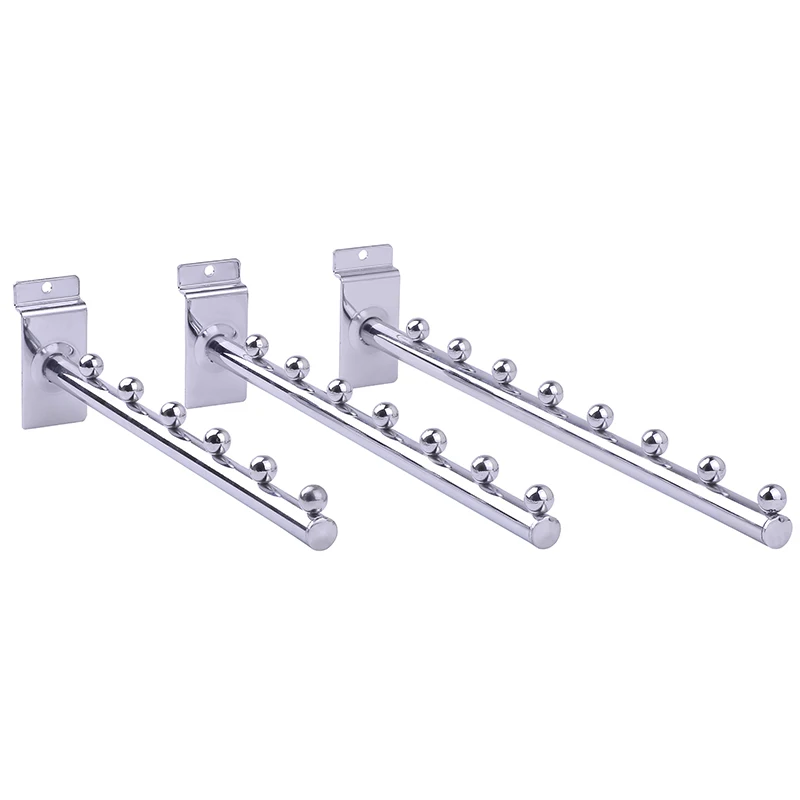 Hot Sale Wholesale Chrome Metal Slat Wall Display Hooks for Clothes ...