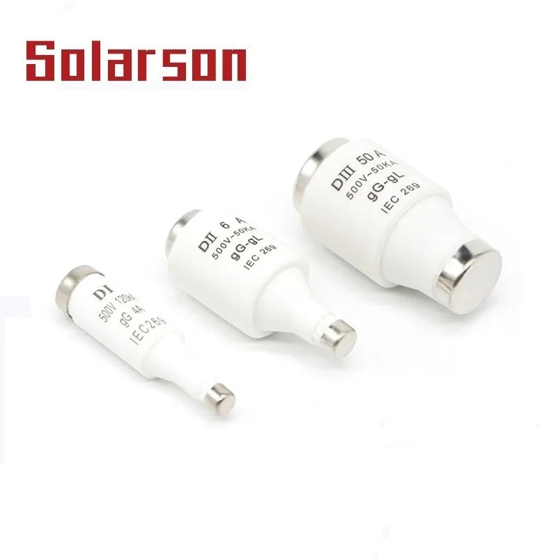 DIN Diazed D01 fusible 400V 500V 0,5 1A... 2A... 4A... 5A... 6A... 8A ...