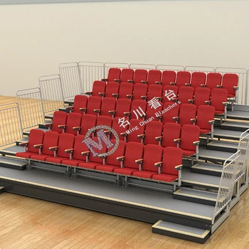 Tribune Grandstand Upacara Dapat Ditarik Dengan Kursi Tempat Duduk ...