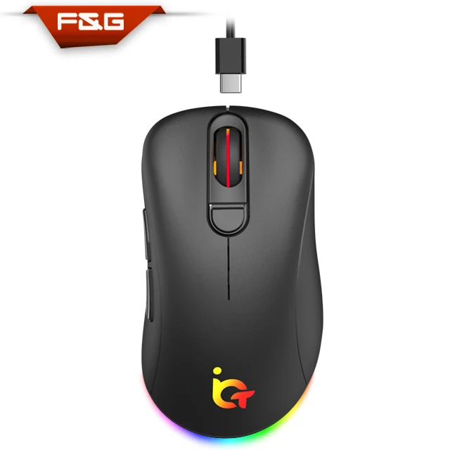 2.4ghz Wireless And Wired Dual Mode Rgb Gaming Mouse With Type-c ...