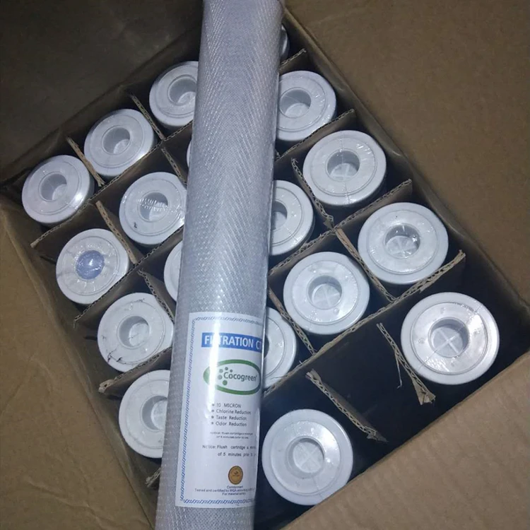 20'' Activated Carbon Block Cartridge Filter Carbon Activated Media ...